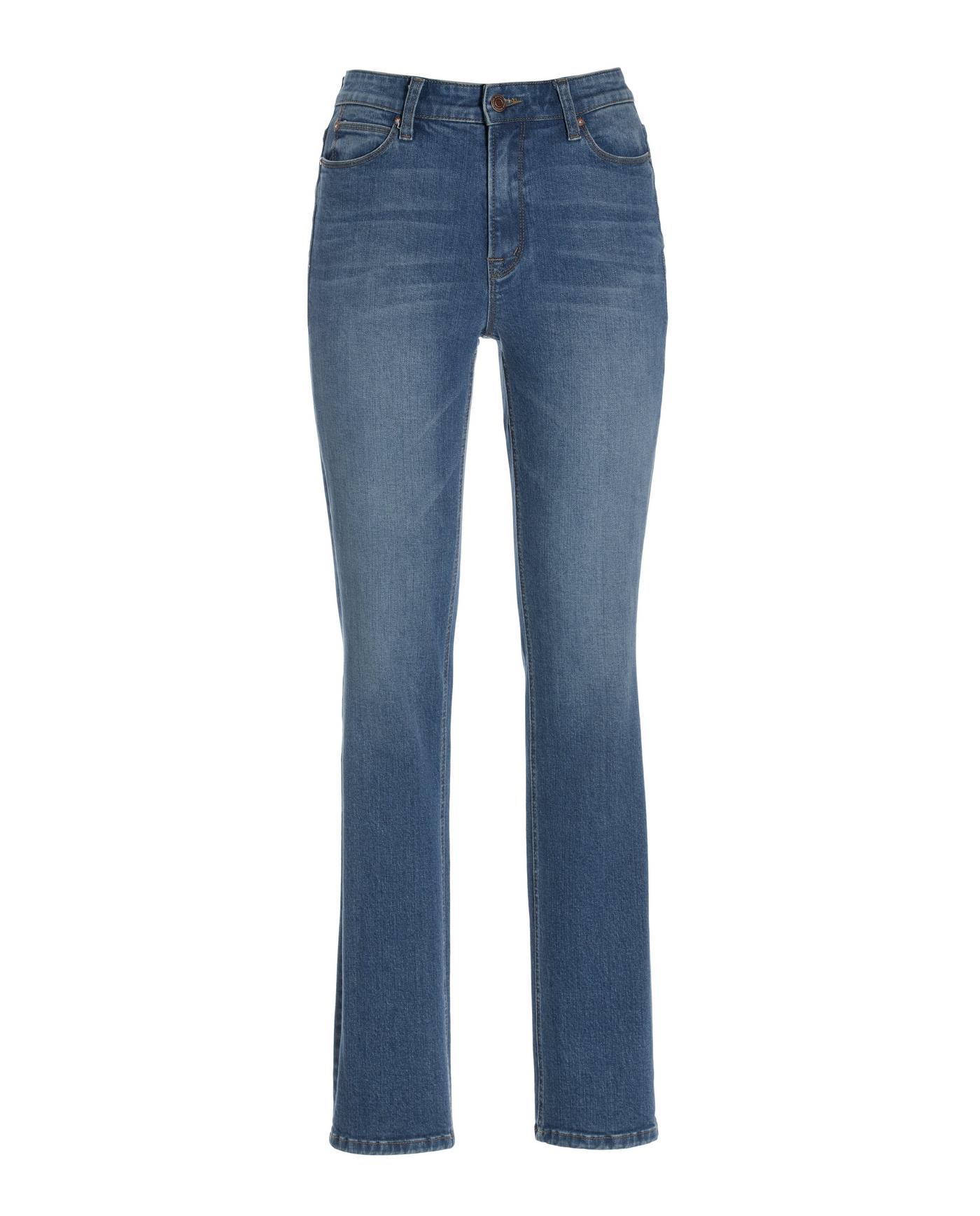 Newport High Rise Slim Straight Leg Jean Medium Wash